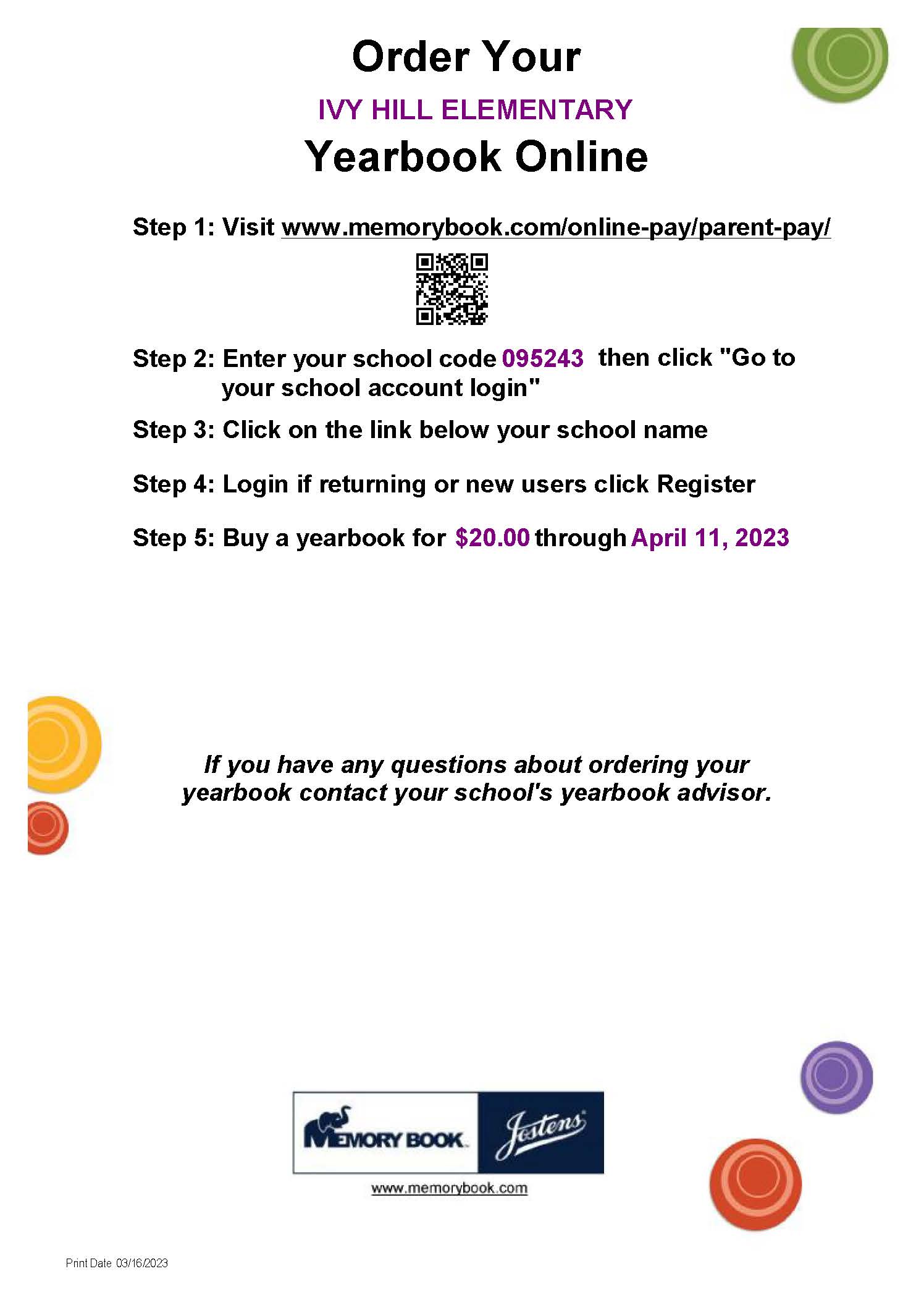 PTA Happenings April 7th, 2023 – April 13th, 2023 « Ivy Hill PTA